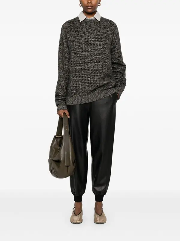 Frenckenberger Herringbone-pattern Sweater