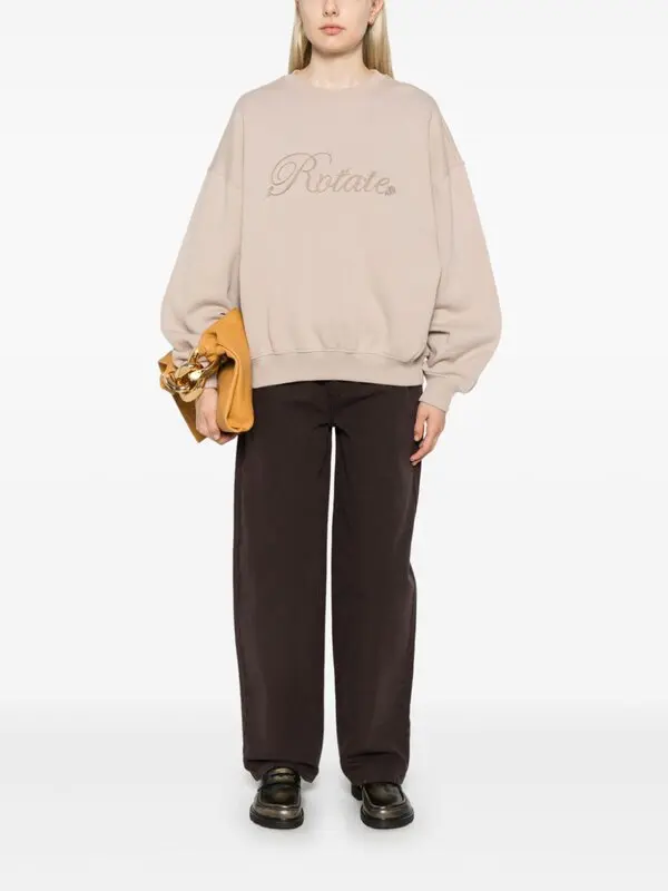 ROTATE BY BIRGER CHRISTENSEN Logo-embroidered Sweatshirt