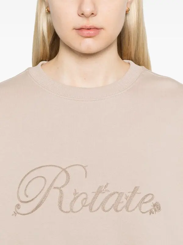 ROTATE BY BIRGER CHRISTENSEN Logo-embroidered Sweatshirt