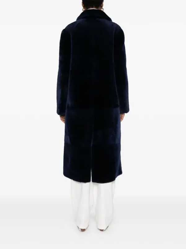 BLANCHA Shearling Reversible Long Coat