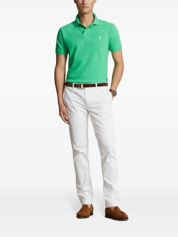 Polo Ralph Lauren Cotton Polo Shirt With Embroidered Pony - Green