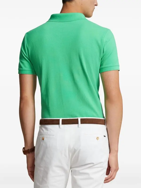 Polo Ralph Lauren Cotton Polo Shirt With Embroidered Pony - Green