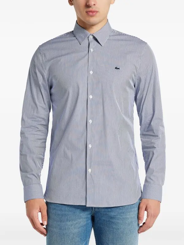 Lacoste Striped Poplin Shirt