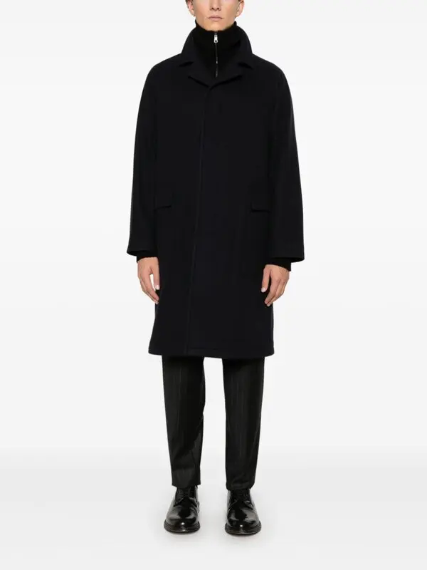 Tagliatore Loyd Felted Coat - Blue