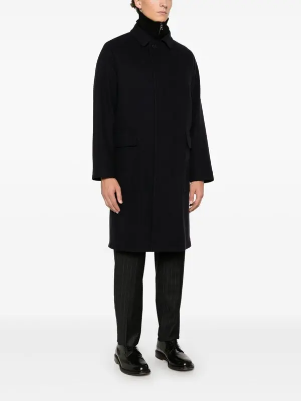 Tagliatore Loyd Felted Coat - Blue