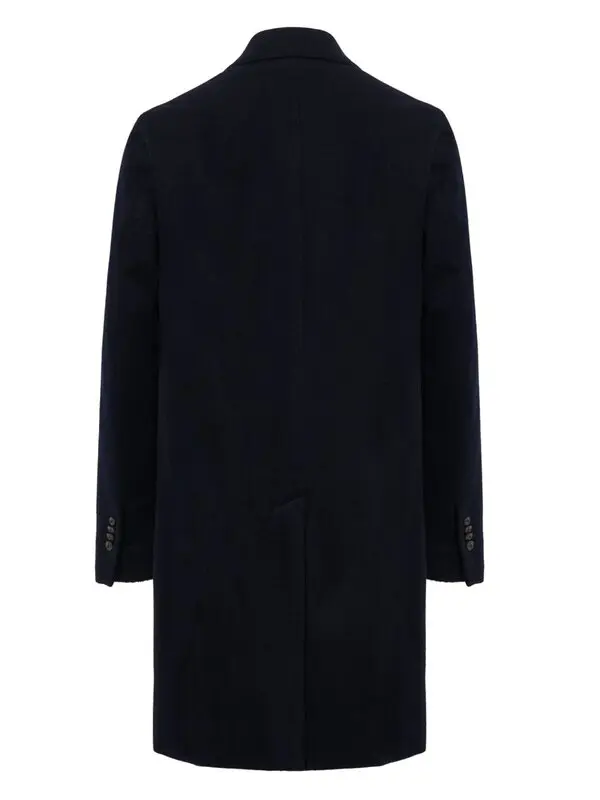 LUIGI BIANCHI MANTOVA Single-breasted Mid-length Coat - Blue
