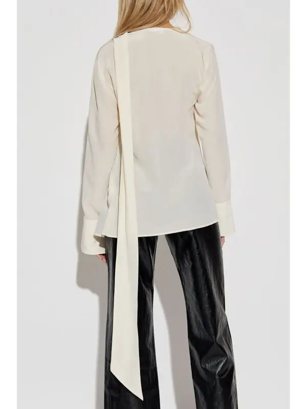 Victoria Beckham Ruched-detailing Blouse - Neutrals