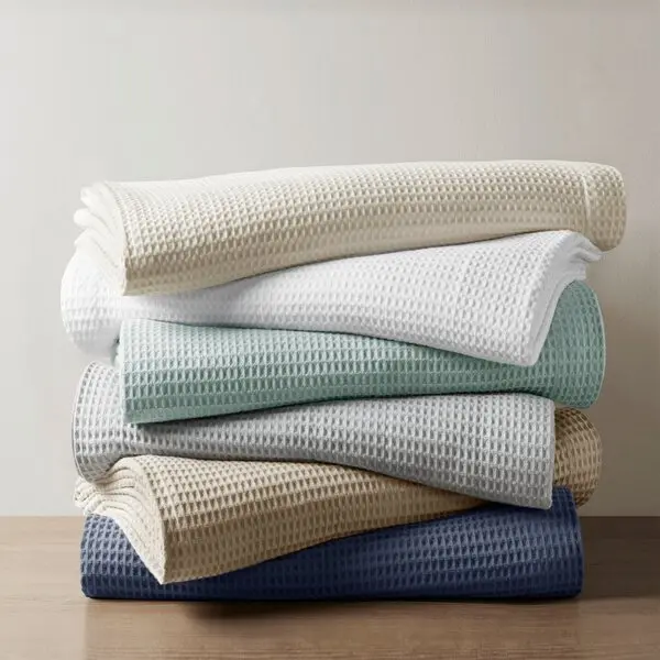 BEAUTYREST Waffle Weave Blanket, Twin