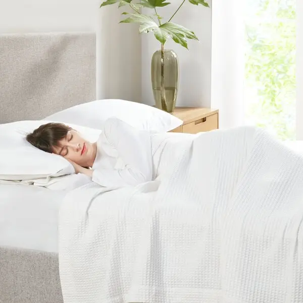 BEAUTYREST Waffle Weave Blanket, Twin
