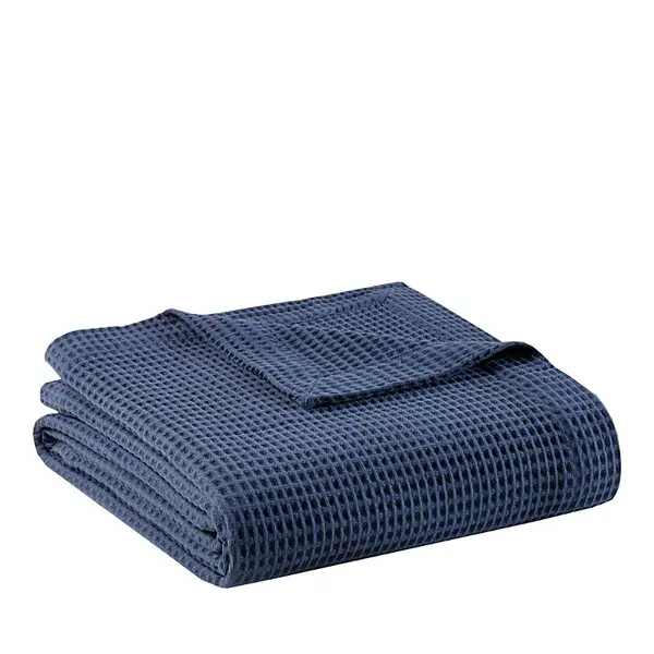 BEAUTYREST Waffle Weave Blanket, King - Indigo