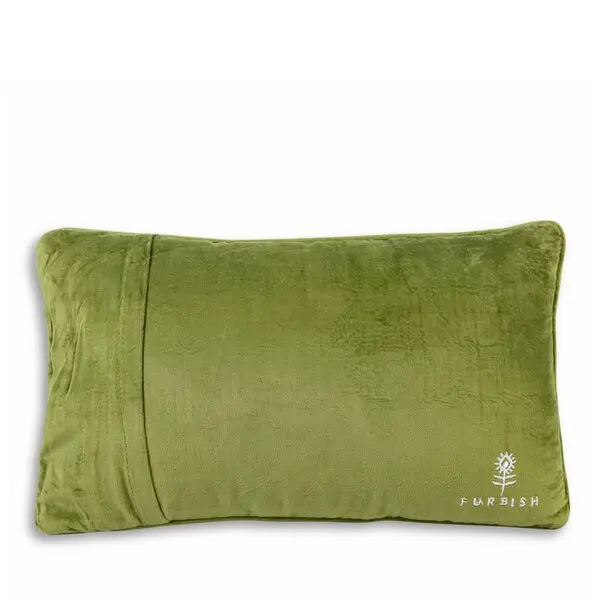 FURBISH Happy Holigays Needlepoint Pillow, 15 X 9