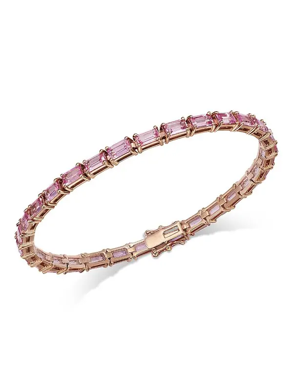 Bloomingdale'S Sapphire Tennis Bracelet - Pink