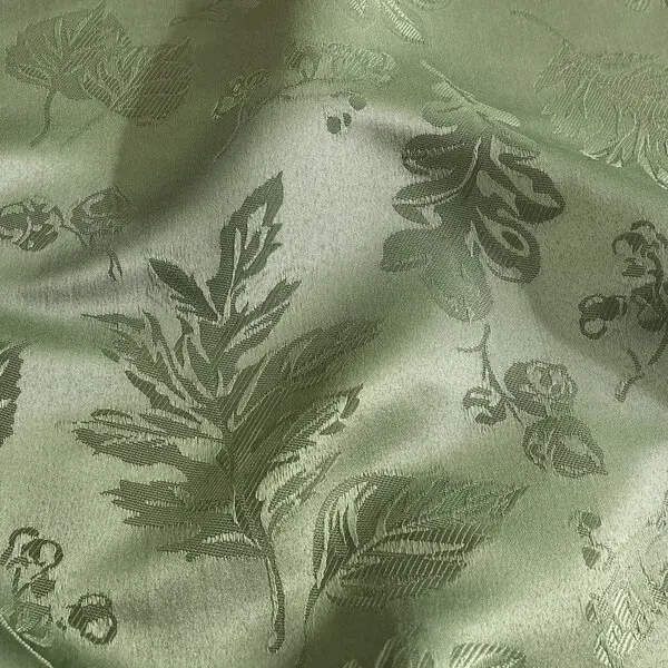 ELRENE HOME FASHIONS Elegant Woven Leaves Jacquard Damask Rectangle Tablecloth, 144 X 60