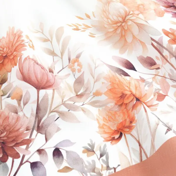ELRENE HOME FASHIONS Autumn Blooms Round Tablecloth, 70