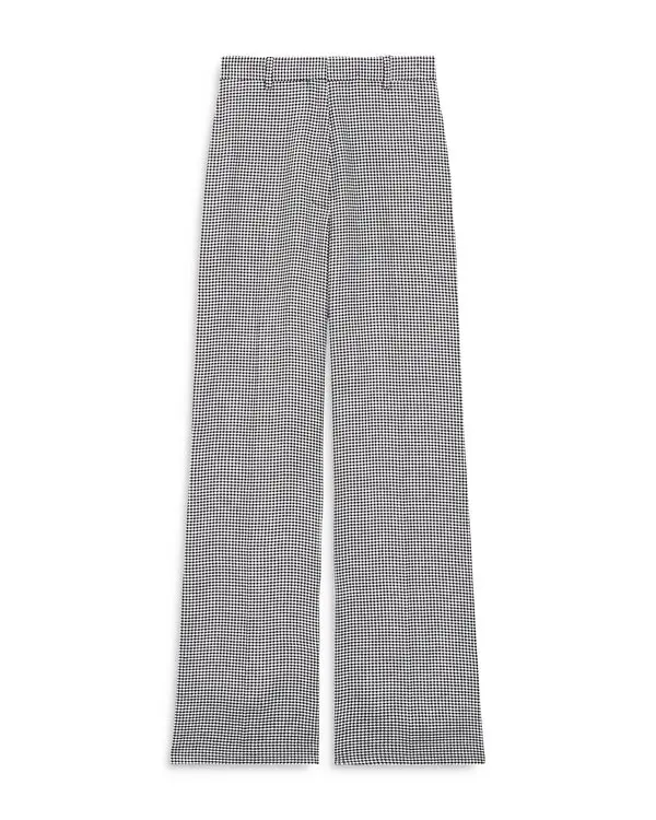 Theory Houndstooth High Waisted Trousers