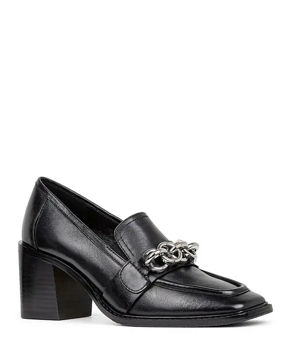 DONALD PLINER Kamryn Loafer Pumps With Chain Detailing