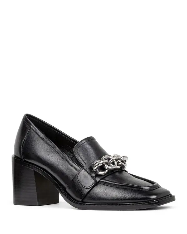 DONALD PLINER Kamryn Loafer Pumps With Chain Detailing