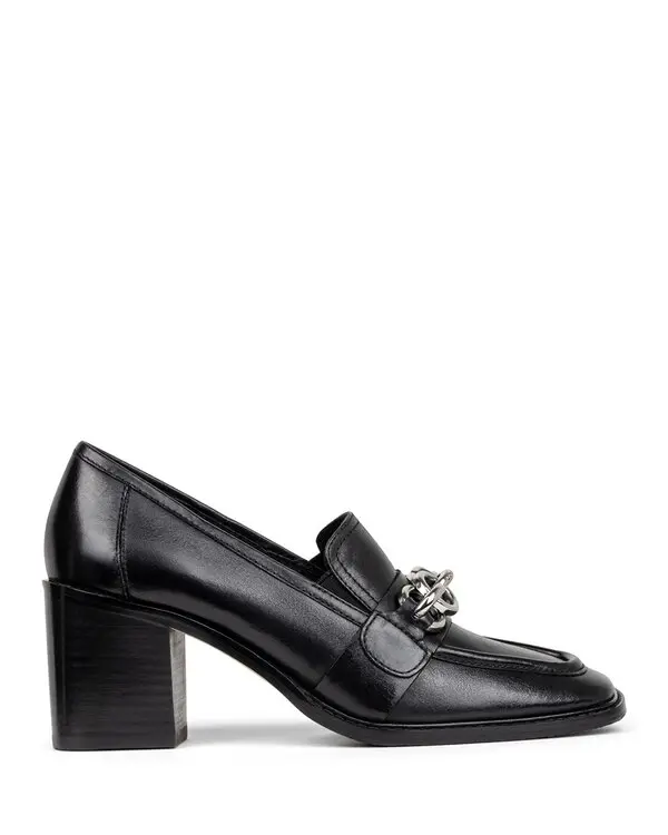 DONALD PLINER Kamryn Loafer Pumps With Chain Detailing