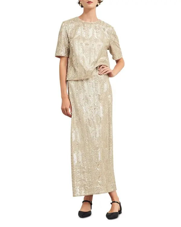 HOBBS LONDON Sequined Marlowe Maxi Skirt
