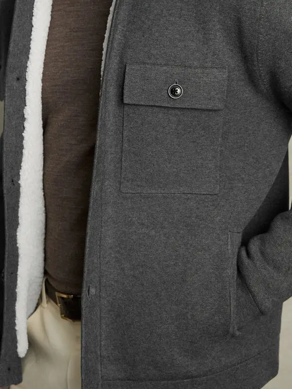 REISS Heritage Fleece-lined Jacket