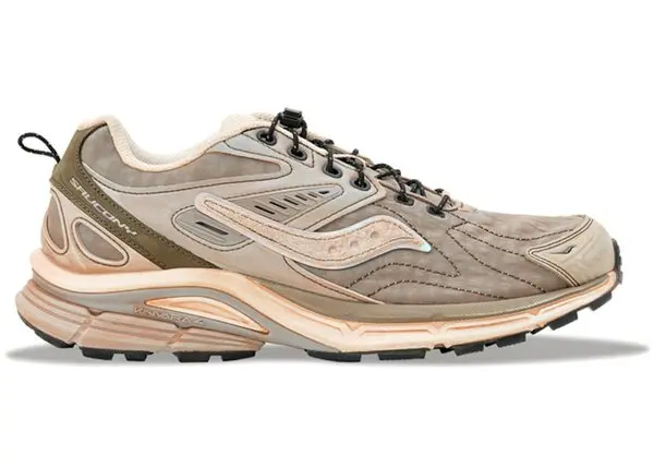 Saucony Lace Up Sneakers - Meteorite Sand
