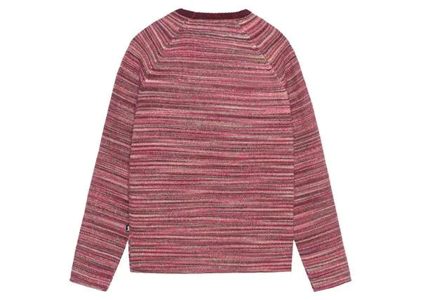 StÜssy Textu Knit Contrast Collar Crew