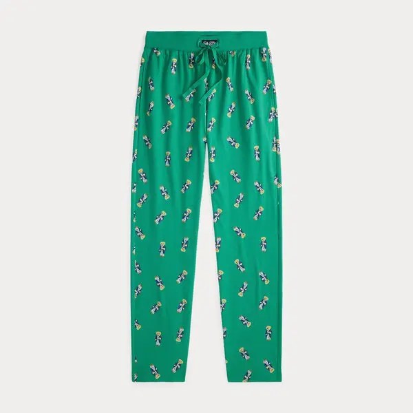 Ralph Lauren Polo Bear Jersey Pajama Pant - Billiard Green