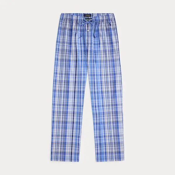 Ralph Lauren Plaid Cotton Pajama Pant - Robinson Plaid