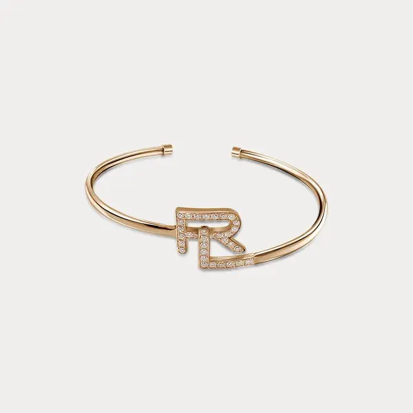 Ralph Lauren 18k Rose Gold And Diamond Bangle - K Rose Gold