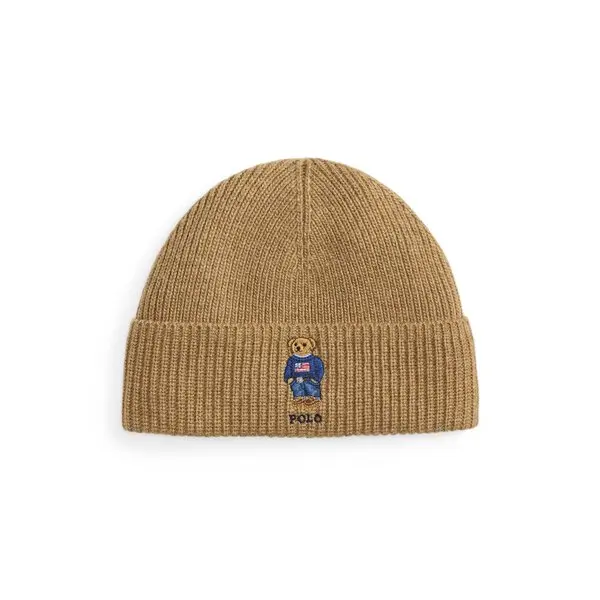Ralph Lauren Polo Bear Rib-knit Beanie - Classic Camel