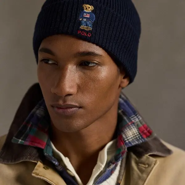 Ralph Lauren Polo Bear Rib-knit Beanie - Classic Navy