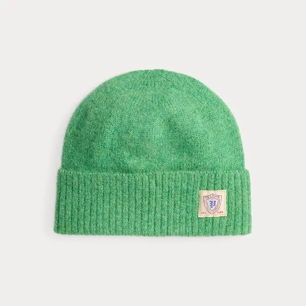Ralph Lauren Brushed Wool Beanie - Haven Green