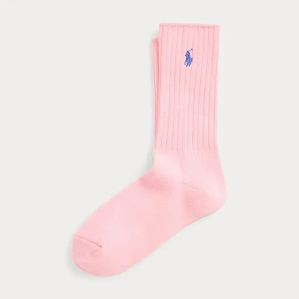 Ralph Lauren Cable-knit Crew Socks - Carmel Pink