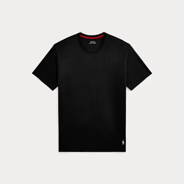 Ralph Lauren Mercerized Cotton Sleep Shirt - Polo Black