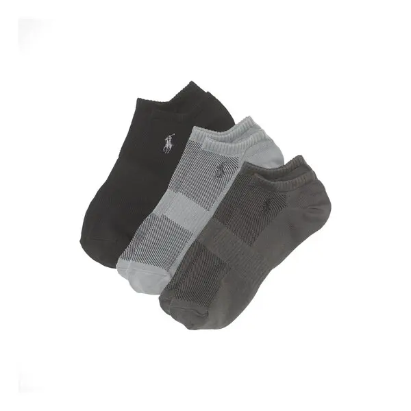 Ralph Lauren Tech Sport Low-cut Sock 3-pack - Grey Assorted