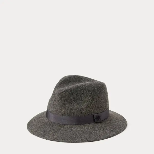 Ralph Lauren Ribbon-trim Fedora - Grey Heather
