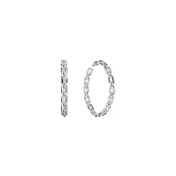 Ralph Lauren Sterling Silver Hoop Earrings