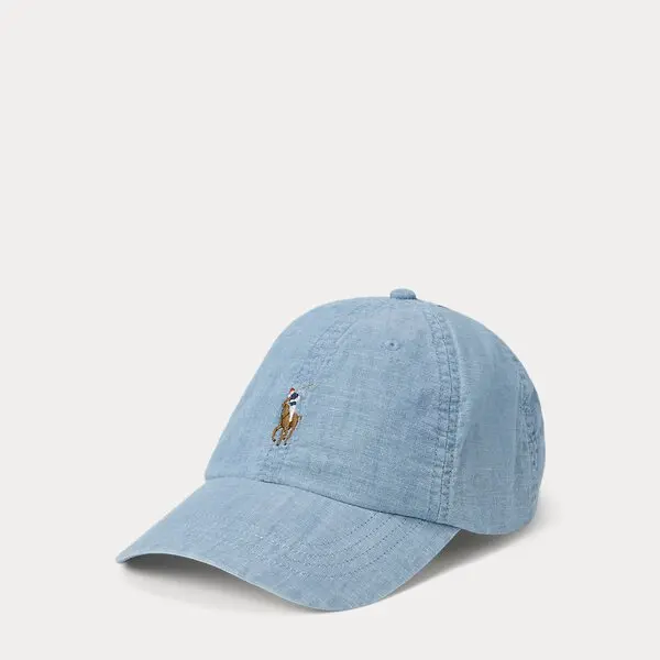 Ralph Lauren Cotton Chino Ball Cap - Chambray