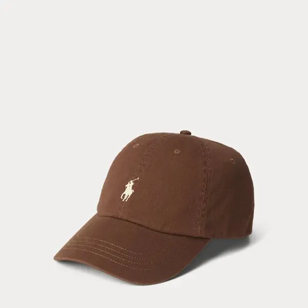 Ralph Lauren Cotton Chino Ball Cap - Cooper Brown