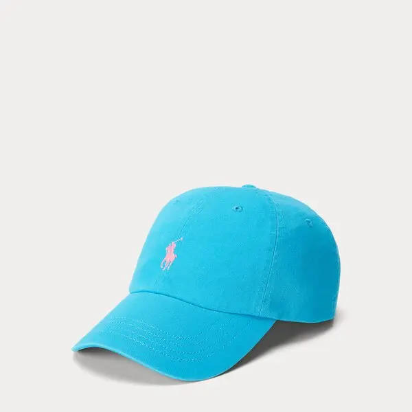 Ralph Lauren Cotton Chino Ball Cap - Cove Blue