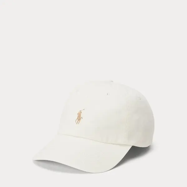 Ralph Lauren Cotton Chino Ball Cap - Parchment Cream