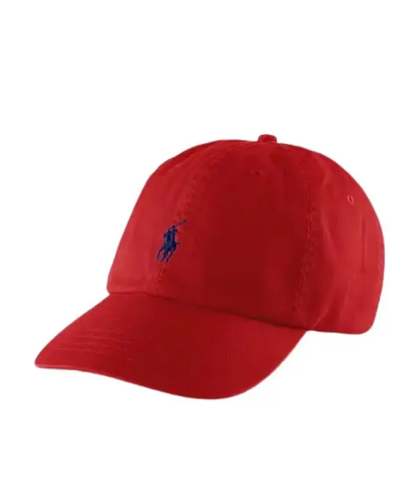 Ralph Lauren Cotton Chino Ball Cap - Red/blue