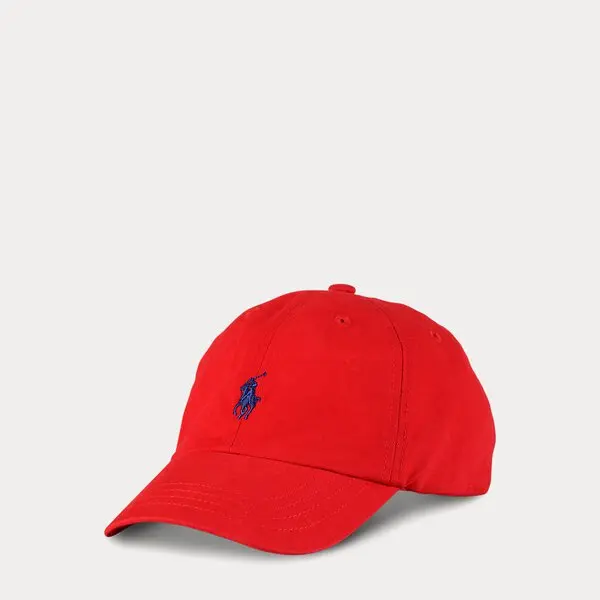 Ralph Lauren Cotton Chino Ball Cap - Rl 2000 Red