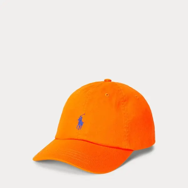 Ralph Lauren Cotton Chino Ball Cap - Sailing Orange
