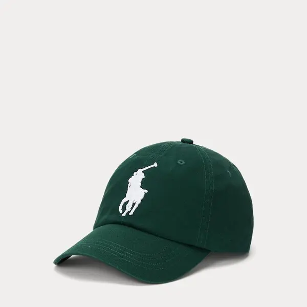 Ralph Lauren Big Pony Twill Cap - Moss Agate