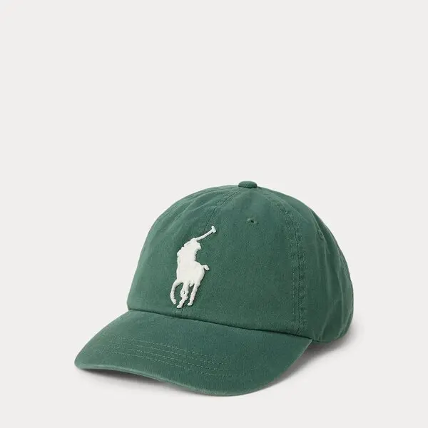 Ralph Lauren Big Pony Twill Cap - Washed Forest