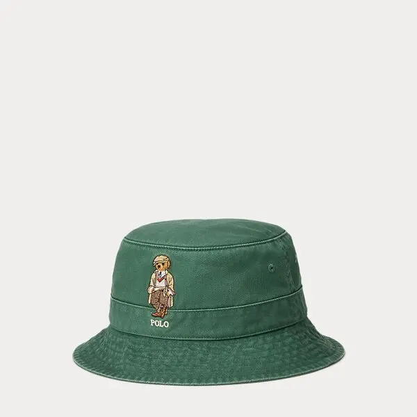 Ralph Lauren Polo Bear Twill Bucket Hat - New Forest
