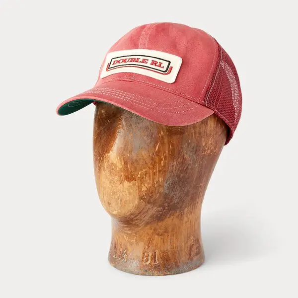 Ralph Lauren Twill Trucker Cap - Faded Red