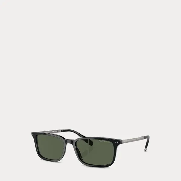Ralph Lauren Heritage Rowing Stripe Sunglasses - Shiny Black