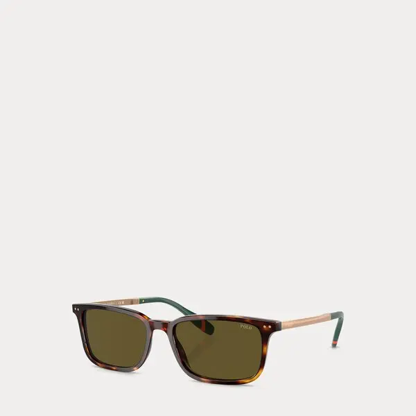 Ralph Lauren Heritage Rowing Stripe Sunglasses - Shiny Brown Tortoise